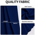Amay Blackout Polyester Back Tab Transom Window Valance Curtain, Navy ...