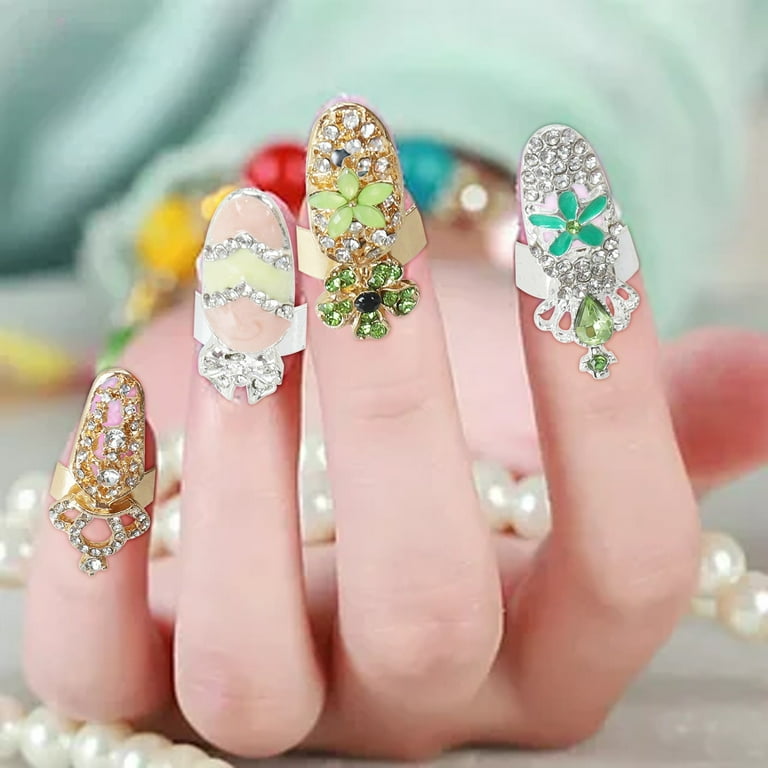 Rinsvye Women Bowknot Nail Ring Charm Flower Finger Nail Rings Thin Rings Cute Jewelry For Teen Ring Full Finger Ring Vintage Rings For Men Adjustable