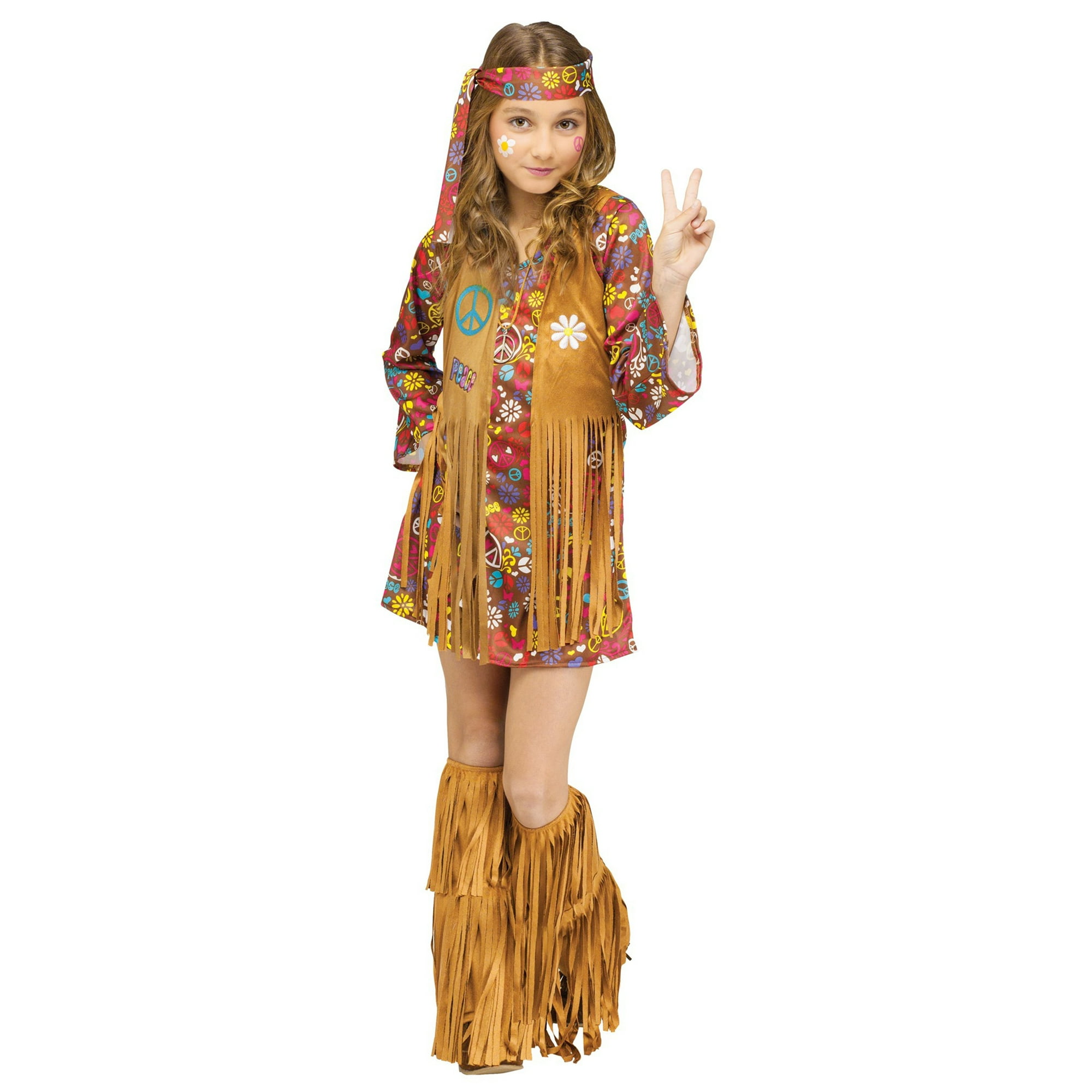 Click here for Fun World Child Peace & Love Hippie Costume Xl prices