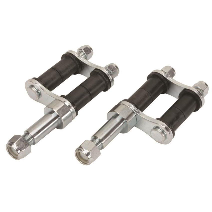 1-3/4 Shackles w/ Shock Stud Mounts, Stainless Steel Finish, Hot Rod ...