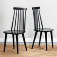 Duhome Set of 4 Elegant Farmhouse Windsor Dining Chairs, Rubberwood ...