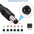 Power Supply Adapter AC/DC 12V 2A for Security Camera CCTV/DVR/NVR/FCC ...