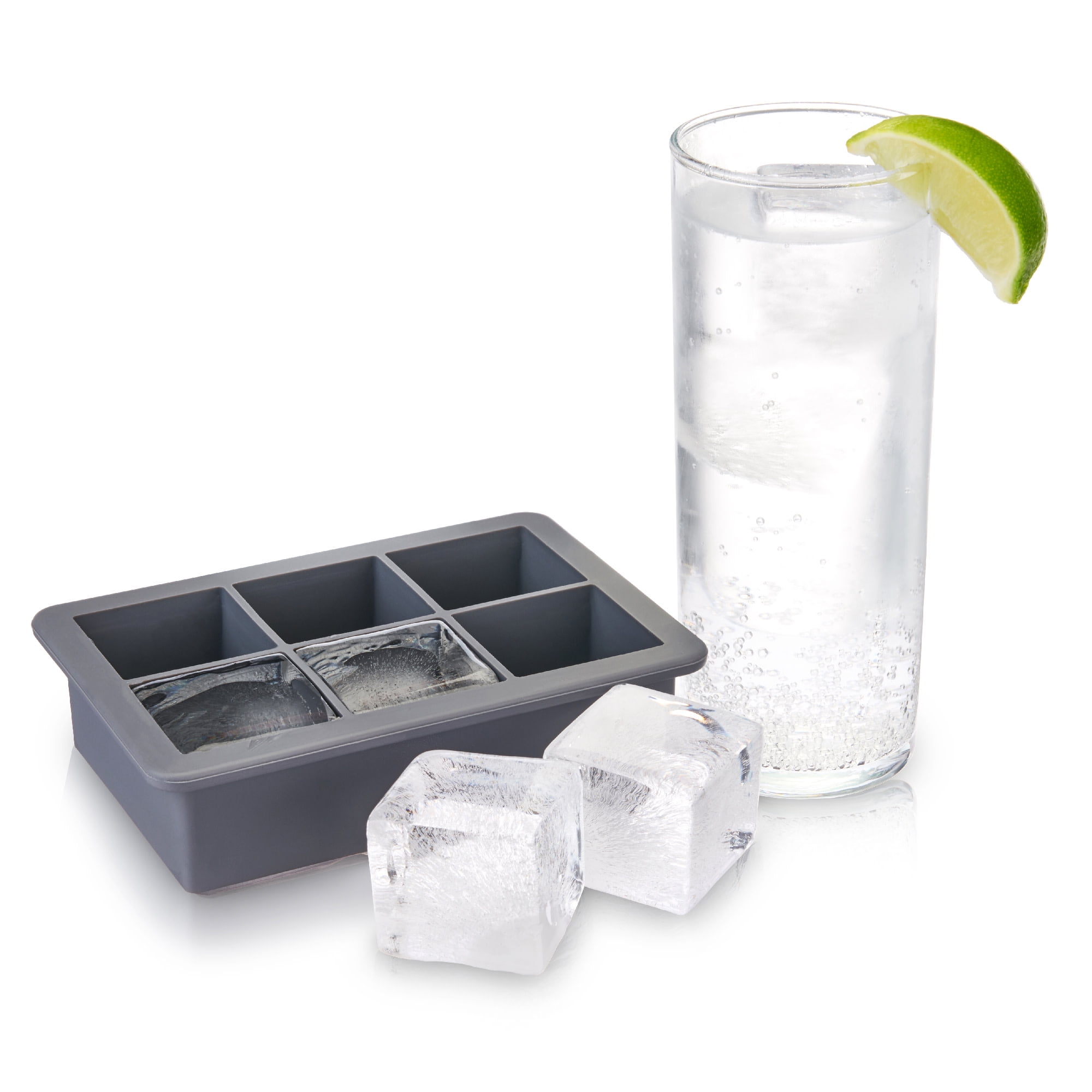 Viski Highball Ice Cube Tray with Lid | 1.5-Inch Ice Trays & Molds ...