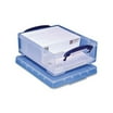 Super Stacker File Box-14.5"X10.5"X11.25" Clear/Blue Handles - Walmart.com
