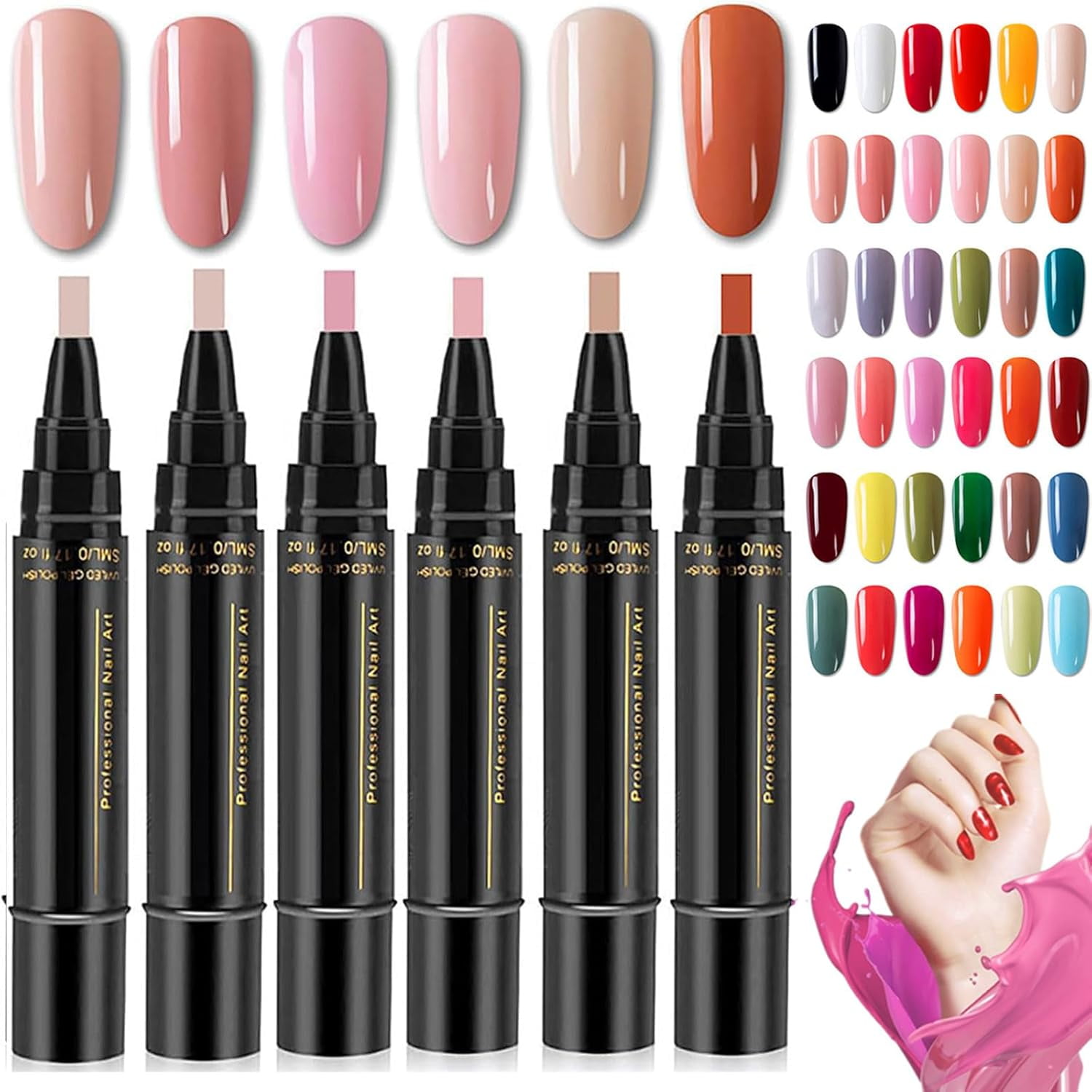 Click here for Annyed Professional Nail Pen - 6 Colors Per Set  3... prices