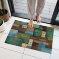 Bohemian Door Mat 16x24 Inch Modern Mottled Art Prints Geometric Plaid ...