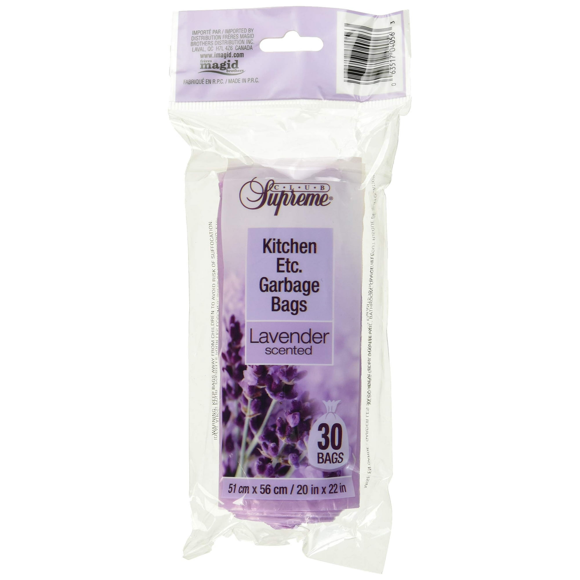 Click here for Club Supreme Lavender Scented Garbage Bags - Small... prices