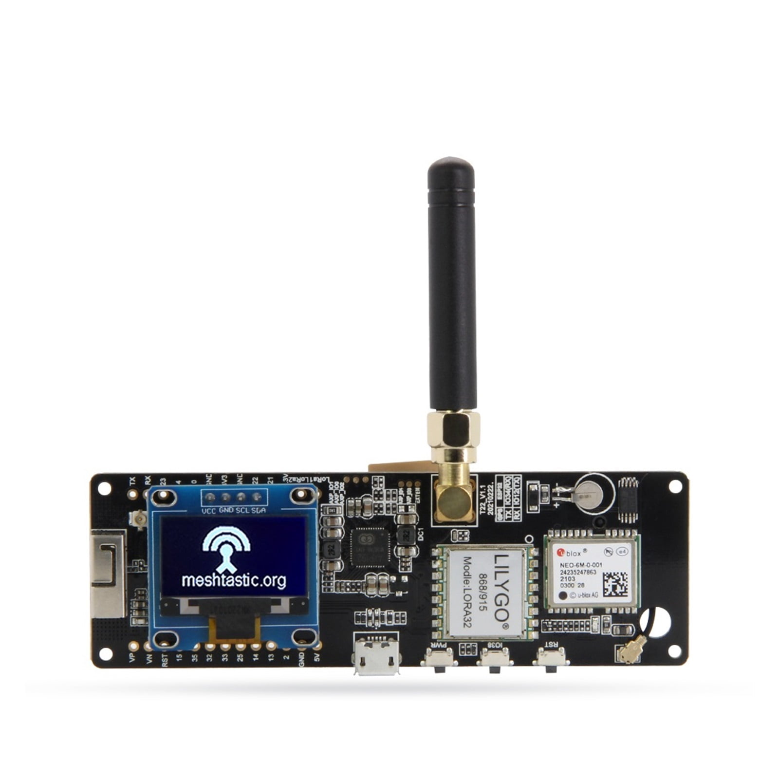 T-Beam ESP32 Module LoRa Development Board Support GPS Battery OLED LoRaWAN 433/868/915MHz ...
