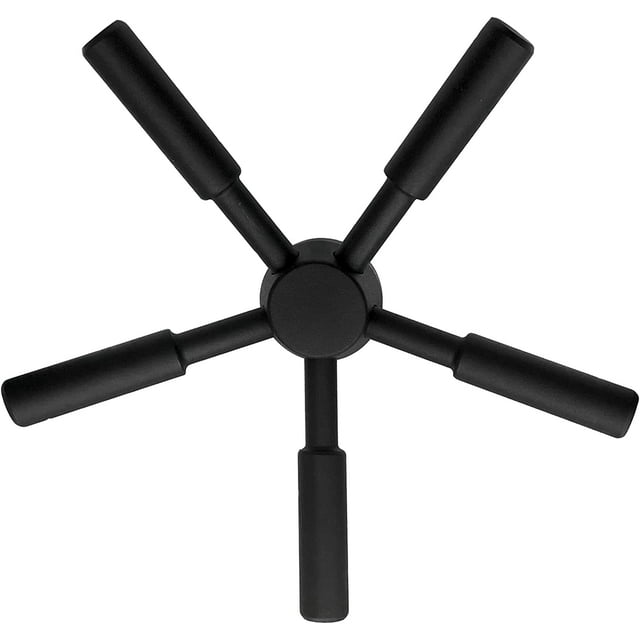 Heavy-Duty and Stylish Black Round 5 Spoke 105mm Length Black Safe ...