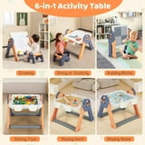 Free Shipping! Infans 6-in-1 Multi-activity Kids Play Table & Chair Set ...