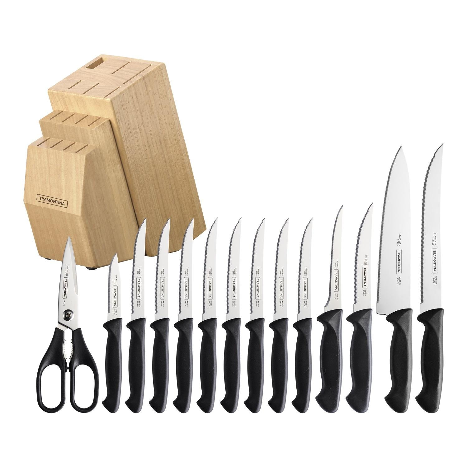 JUEGO DE CUCHILLOS TRAMONTINA 23899025 DIAMANT CON 15 PIEZAS | Walmart ...