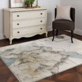 Area Rug 3x5ft Middle Earth Map on Retro Area Rugs Washable Low Pile ...