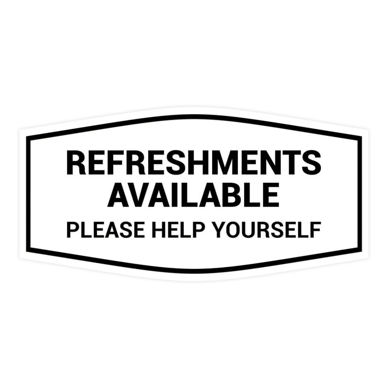 Refreshments Sign