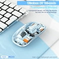 Transparent Rechargeable Wireless Mouse High end PixArt 3065 IC 1600DPI ...