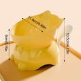 Agiufgs Elevated Cat Bowl Plastic, Ergonomic Angled Design for Better ...