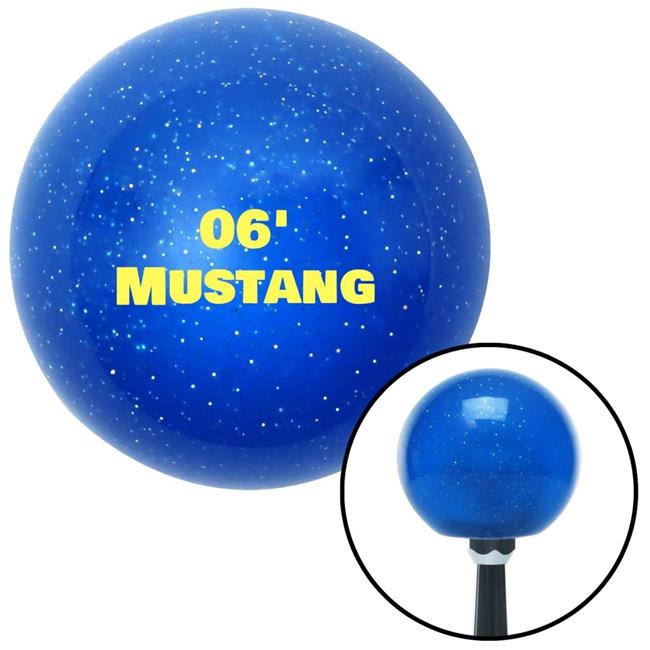 American Shifter Yellow 06 Mustang Blue Metal Flake Shift Knob with M16 ...