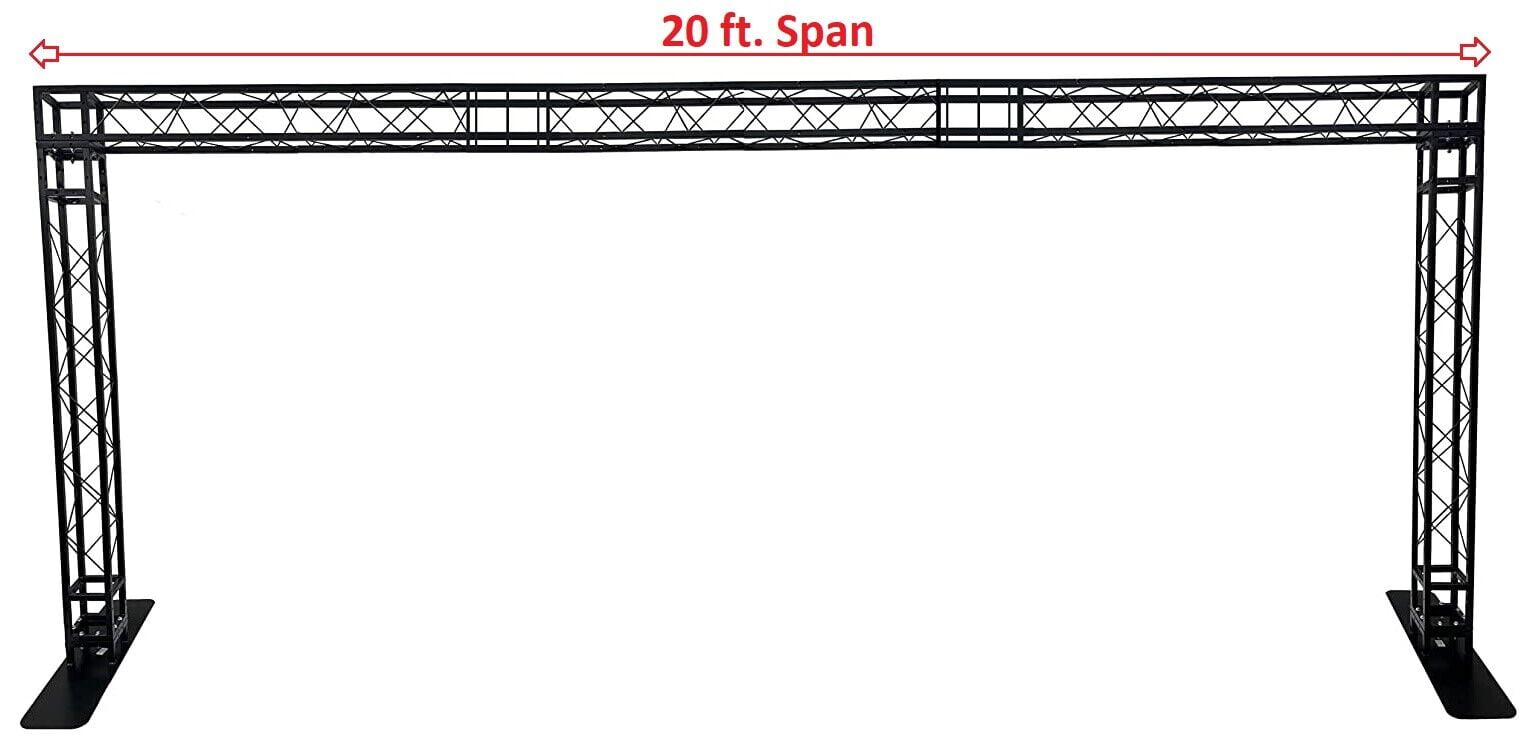 BLACK TRUSS ARCH KIT 19.7FT Width Mobile Portable DJ Lighting System ...