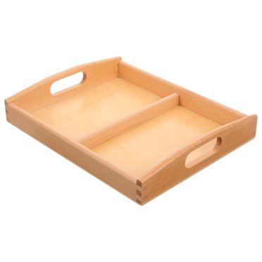 Bright Creations Wooden Trays Set with Handle, Crates for Storage ...