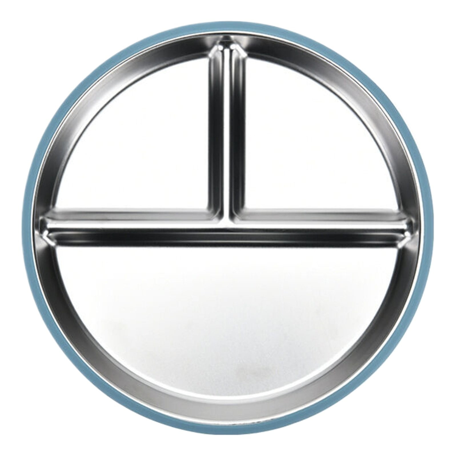 Click here for Maplenest Stainless Kids Plate With Suction 9 Divi... prices