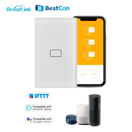 Broadlink BestCon TC2S /AU 1 Gang 433MHz Smart Wall Light Switch APP ...