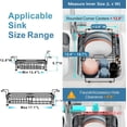 Dish Drying Rack Over the Sink, Expandable Dish Drainer for Small ...