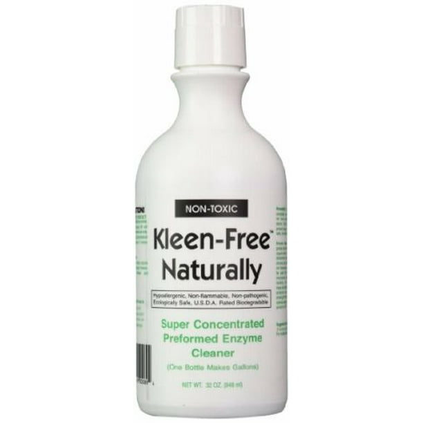 Kleen-Free Naturally Preformed Enzyme Cleaner (Original , 32oz ...
