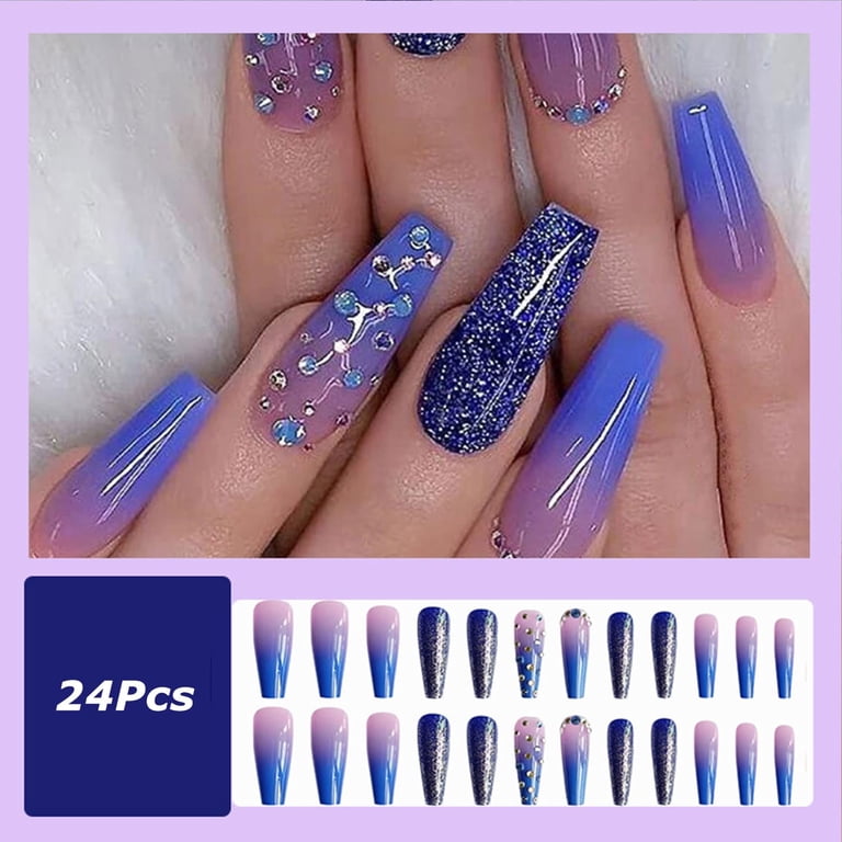 Galaxy Acrylic Nails