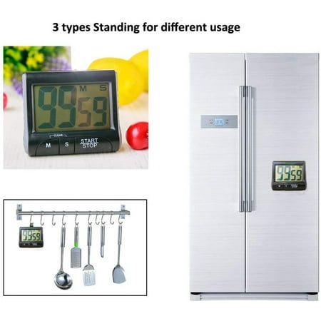 Display Kitchen Timer - Digital Timer Magnetic Back Loud Alarm On A ...