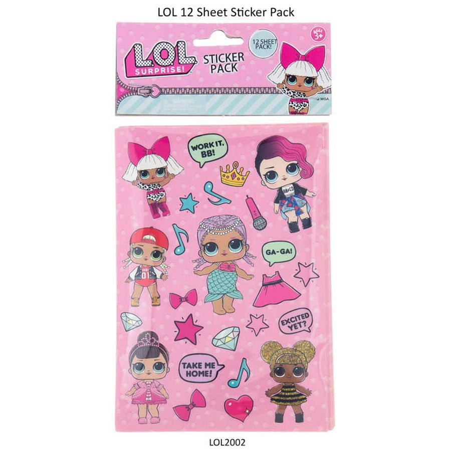 LOL Surprise Stickers (12 Sheets) - Walmart.com - Walmart.com