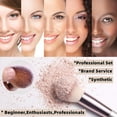 USTAR 18 Pcs Makeup Brushes: Synthetic, Foundation, Powder, Concealer ...