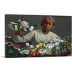 ARTCANVAS Young Woman With Peonies Canvas Art Print by Frederic Bazille ...