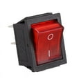 4X Red Light Illuminated 4 Pin DPST ON/ Snap in Rocker Switch 16A 20A ...