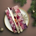 Bahomeck Cloth Napkins Set Of 4 Wall Of Pastel Colored Flowers ...