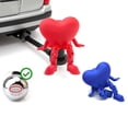 Red Car Hitches Cover Heart Shape Decoration Impacts Resistant ...