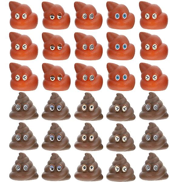 60Pcs Fake Poop Toys Realistic Poop Toys Plastic Poop Models Game ...