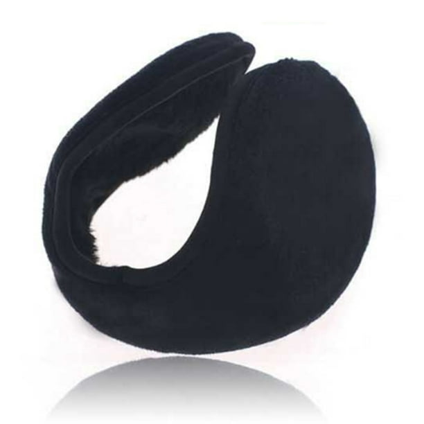 Unisex Ear Warmer Adjustable Behind The Head Ultra Soft Ear Muff Black ...