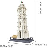 WANGE Leaning Tower of Pisa ( Italy) 1390 pcs. Building Blocks Toy Set ...