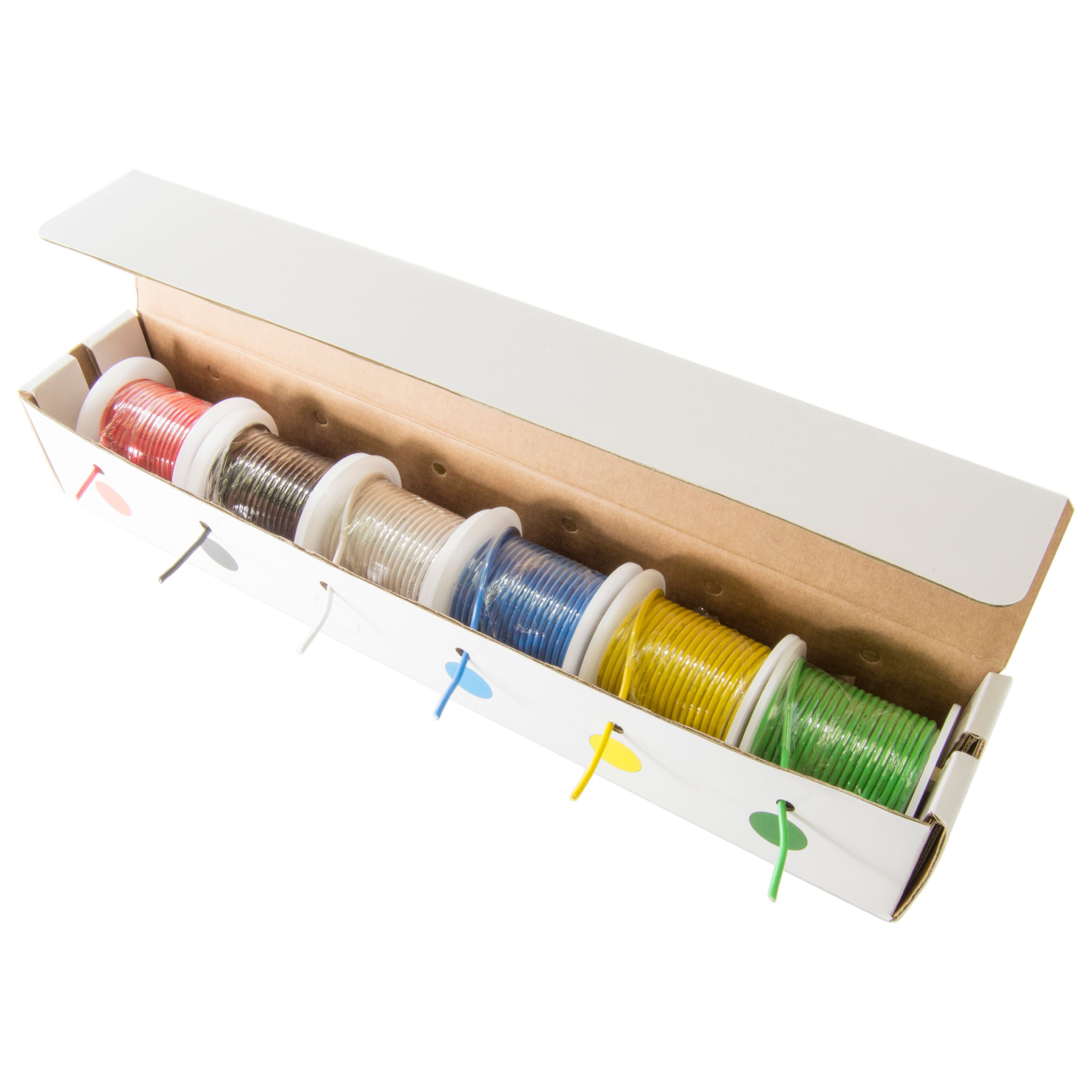 Hook-Up Wire Kit - Stranded Wire, 16 Gauge (Six 25 Foot Spools ...