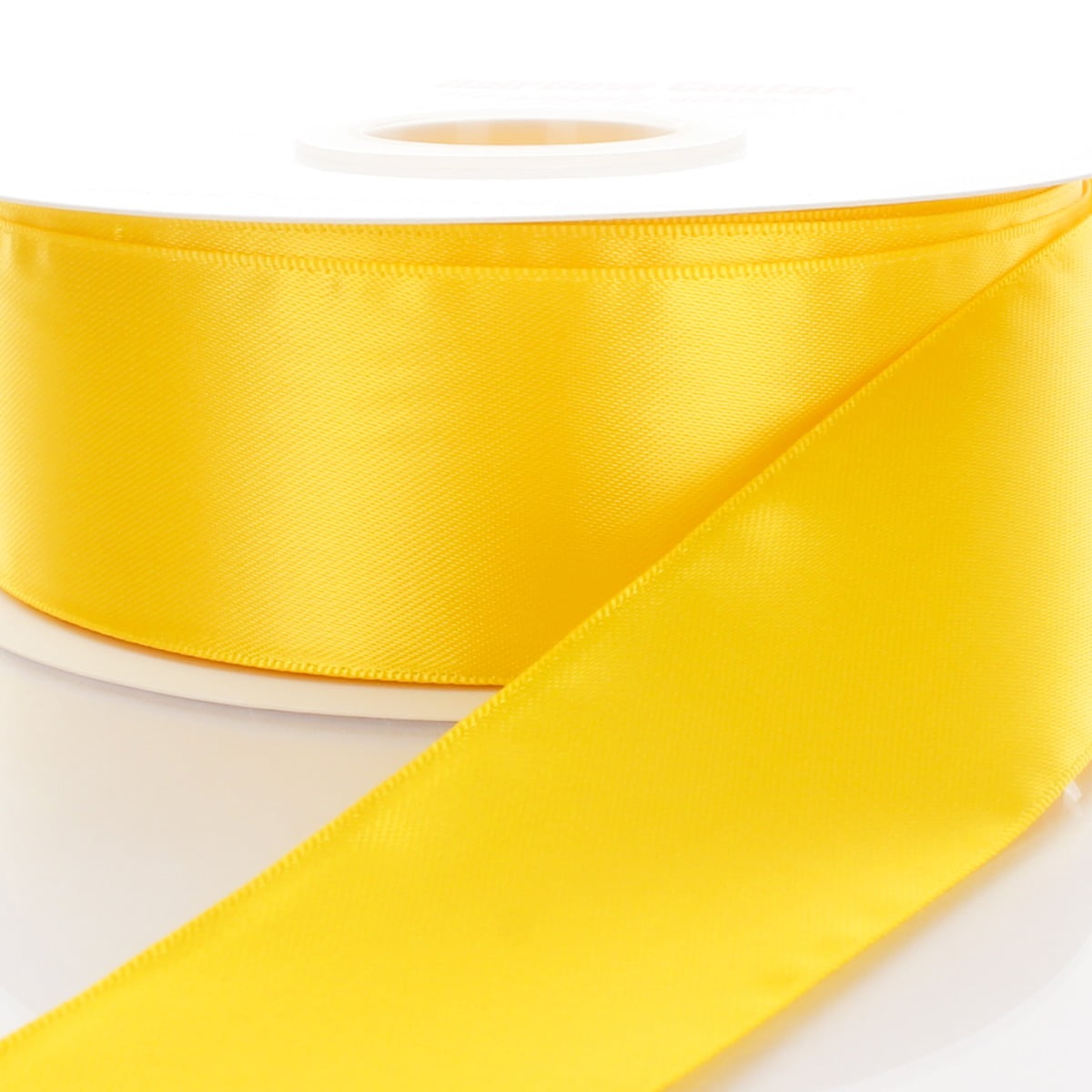 3" Yellow Double Faced Satin Ribbon 3 Yards - Walmart.com
