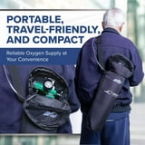 Medfex Portable Oxygen Tank D Size with Backpack, 0-15LPM Regulator, 4 ...