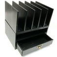 Excello Desk Organizer - Black - PAPER OFFICE SUPPLIES, DESKTOP ORGANIZATION, Wood Letter Tray ...