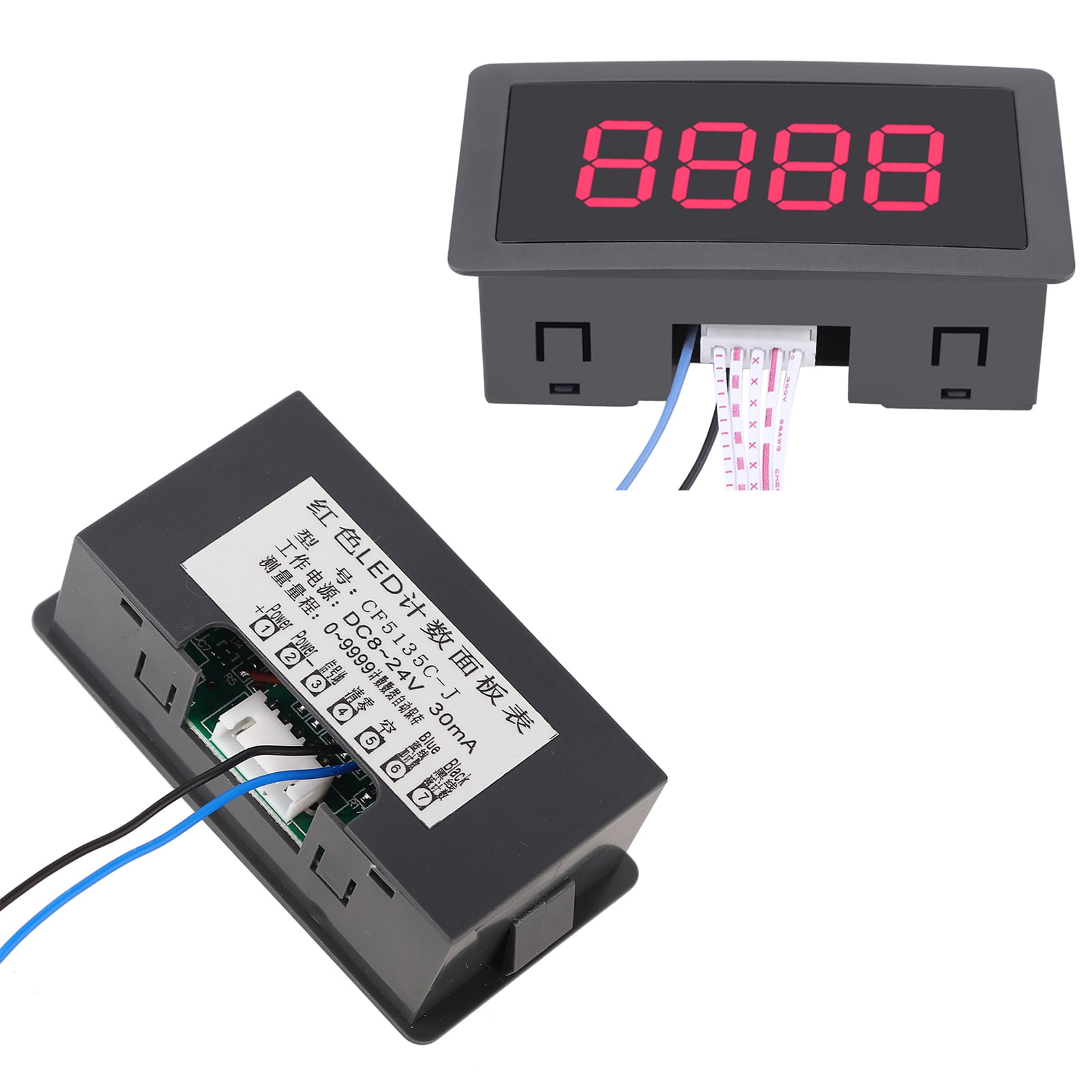 Medidor Digital Contador Digital Automático Pantalla Digital LED de CC ...