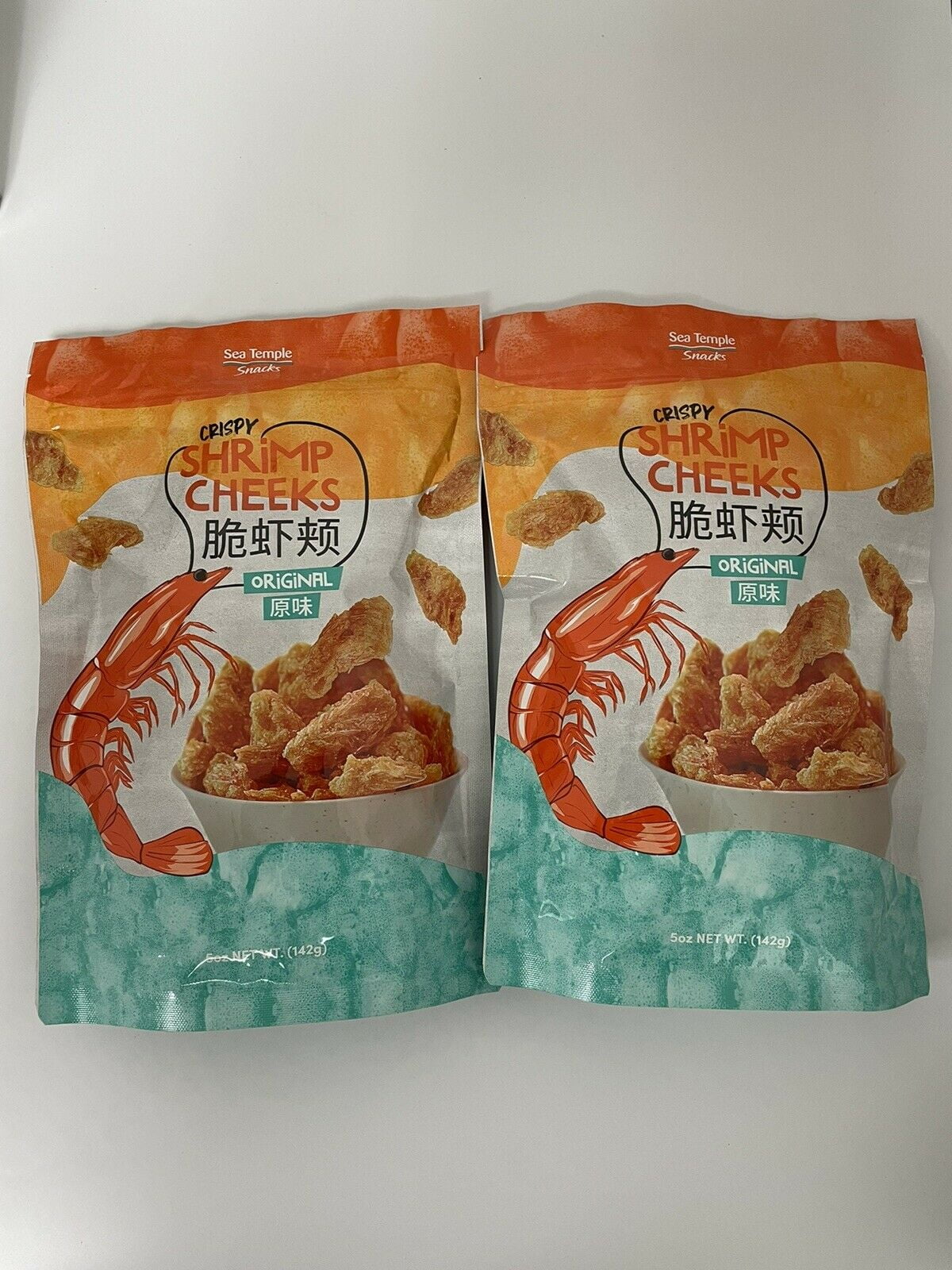 Sea Temple Snacks Crispy Shrimp Cheeks Original Favor 5 oz (2 Bags ...