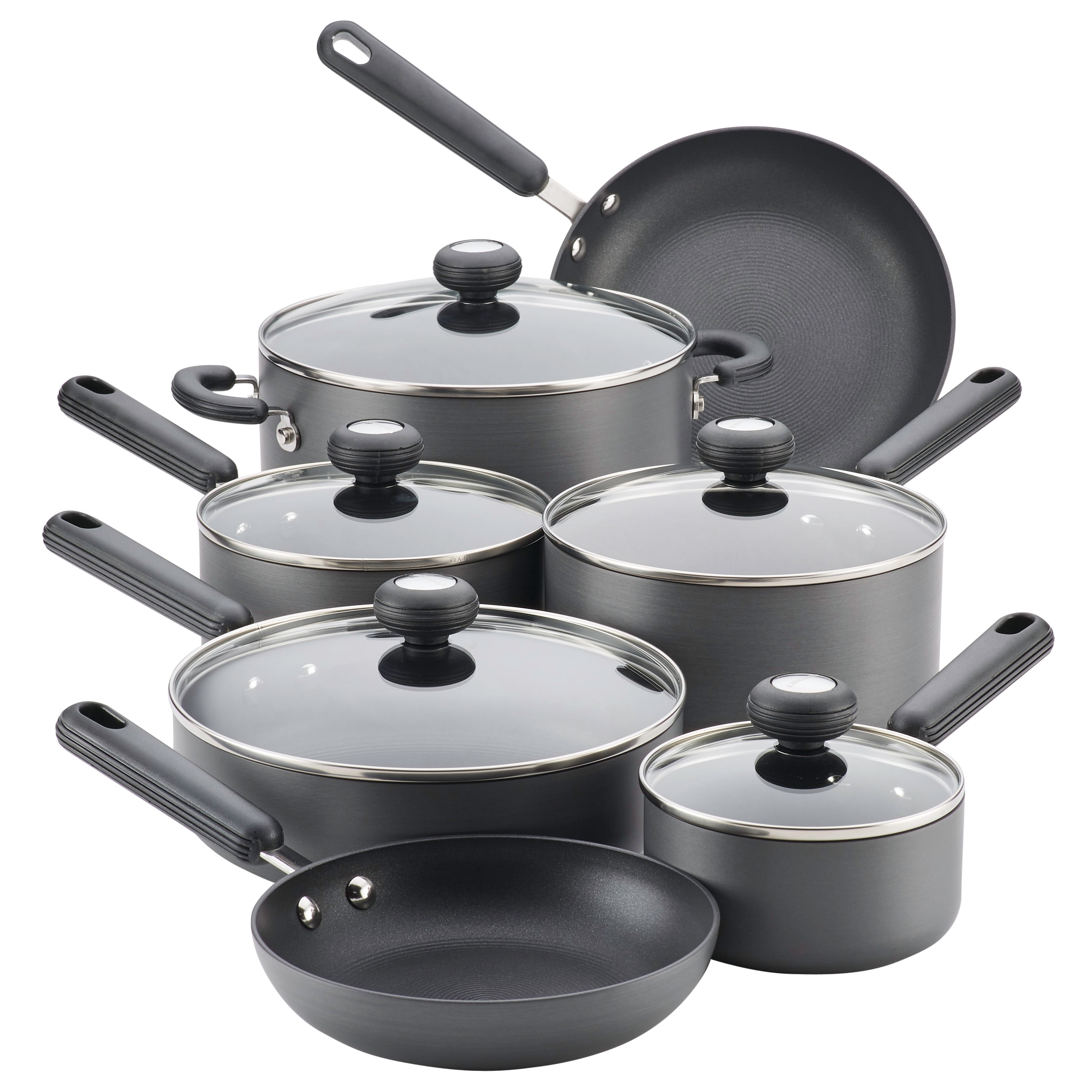 Circulon Classic Hard Anodized Nonstick 12 Piece Cookware Set Walmart