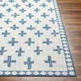Hauteloom Kyna Living Room, Bedroom Area Rug - Gray, Blue, Silver - 7 ...