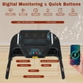 Euroco Portable Treadmill with 6% Auto Incline, 3.5HP Folding ...