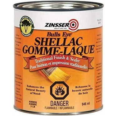 Zinsser 704H Bulls Eye Shellac for Interior Furniture, Wood Finish ...