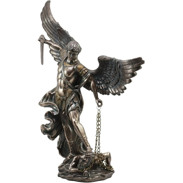 Pacific Giftware Archangel St. Michael Slaying Demon Statue Figurine 20 ...