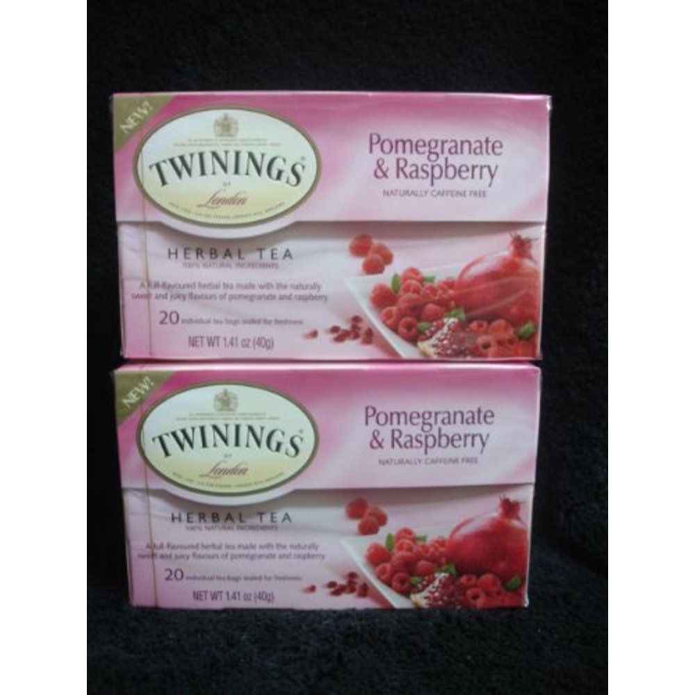 Twinings Herbal Pomegranate and Raspberry Tea, 40 Count - Walmart.com ...