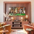 Animal Playing Billiards TV Dust Cover 75 Inch, Abstract Dog Board ...